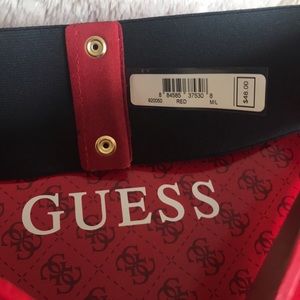 Guess | Accessories | Nwt Guess Red And Black Corset Belt | Poshmark